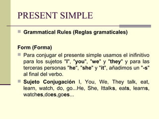 Patricia ríos jiménez present simple | PPT