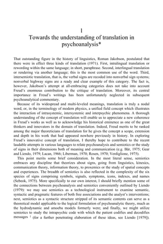 Patrick Mahony - Psychoanalysis & Discourse | PDF
