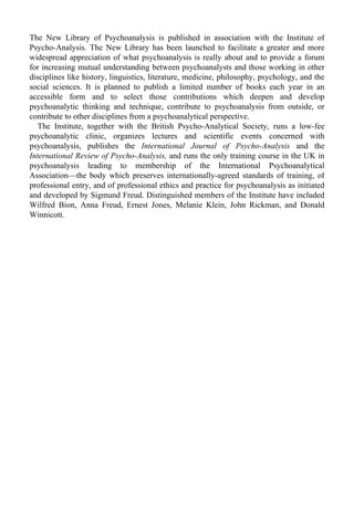 Patrick Mahony - Psychoanalysis & Discourse | PDF