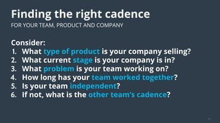 Sprints: finding and maintaining the right cadence for your team and ...