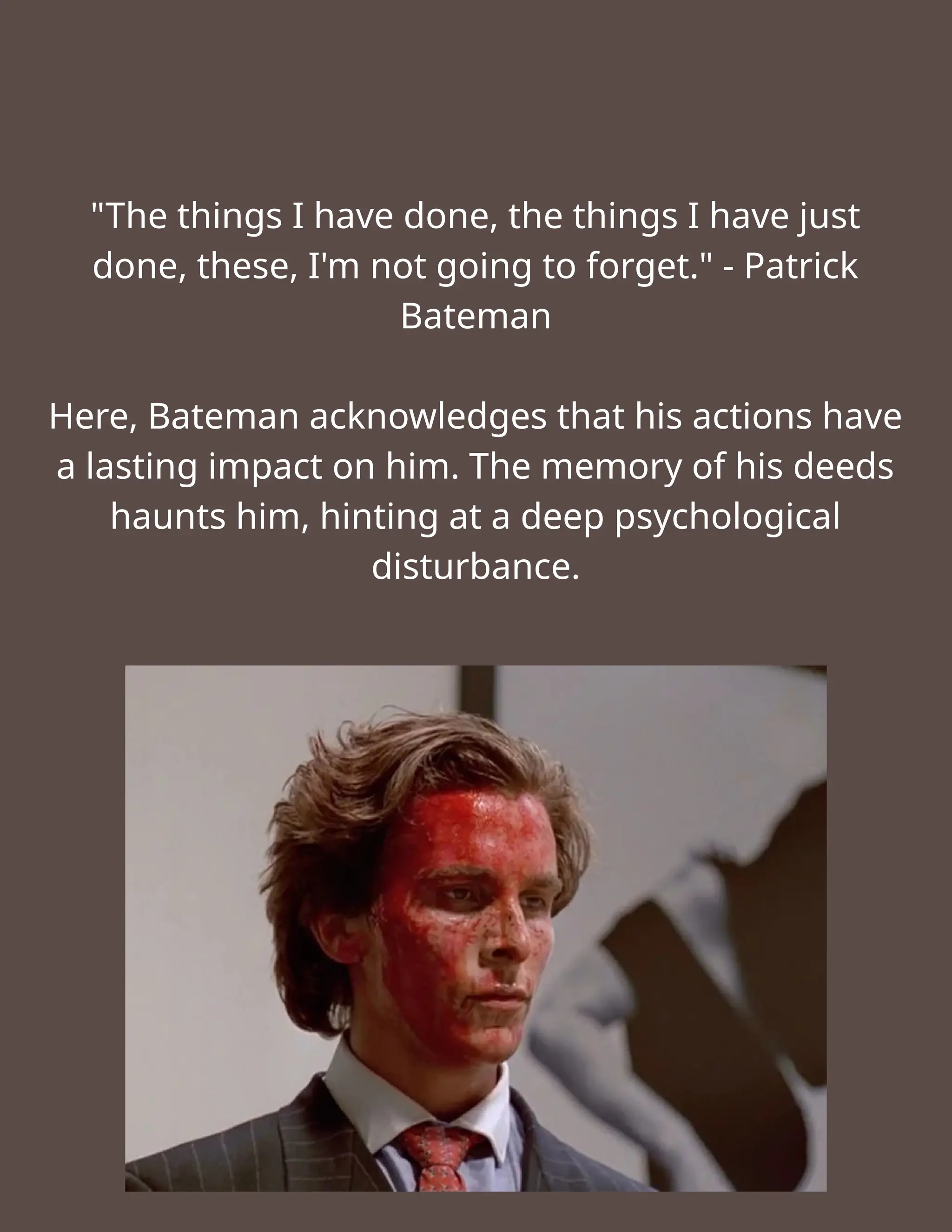 Characterization Presentation- American psycho | PDF