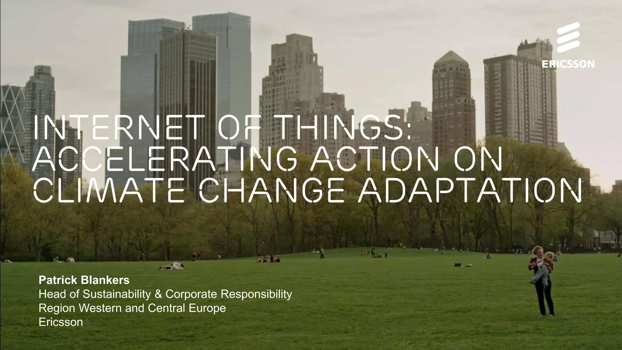 Internet of things: accelerating action on climate change adaptation | PPT
