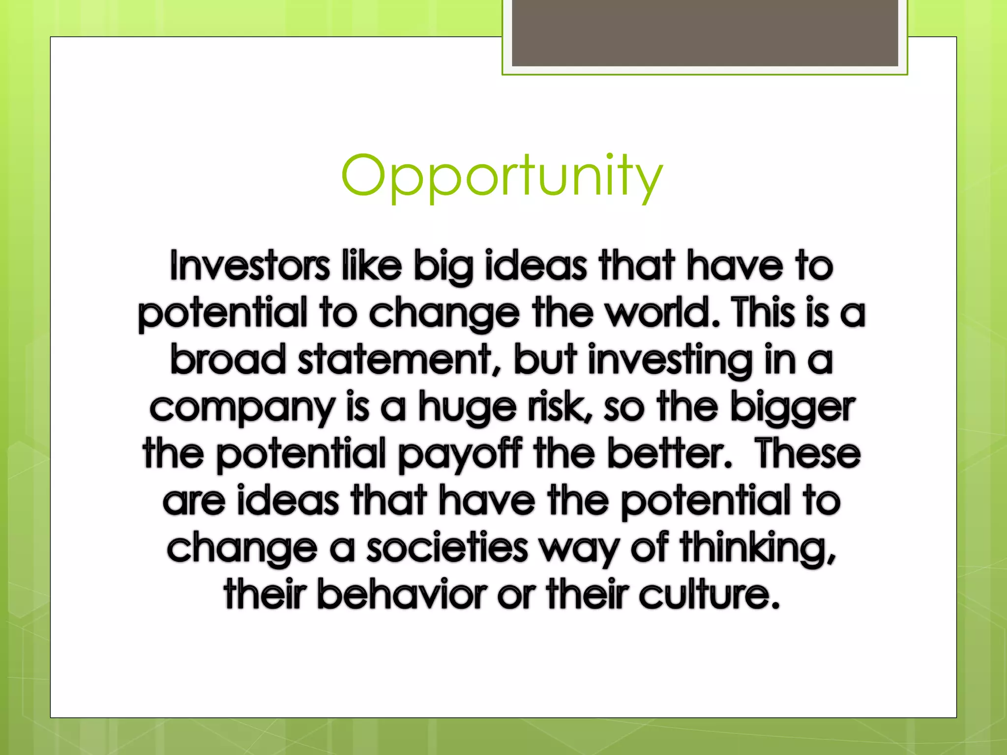 Patrick Bruen Presents 5 Things that a Venture Capitalists looks for in ...
