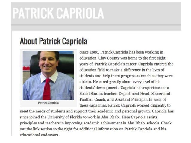 About Patrick Capriola | PPT