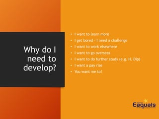 Patrick Creed: Staff Training and Development - Begin From Within | PPT