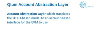 Qtum How To Make EVM Run On UTXO Model - Patrick Dai | PPT