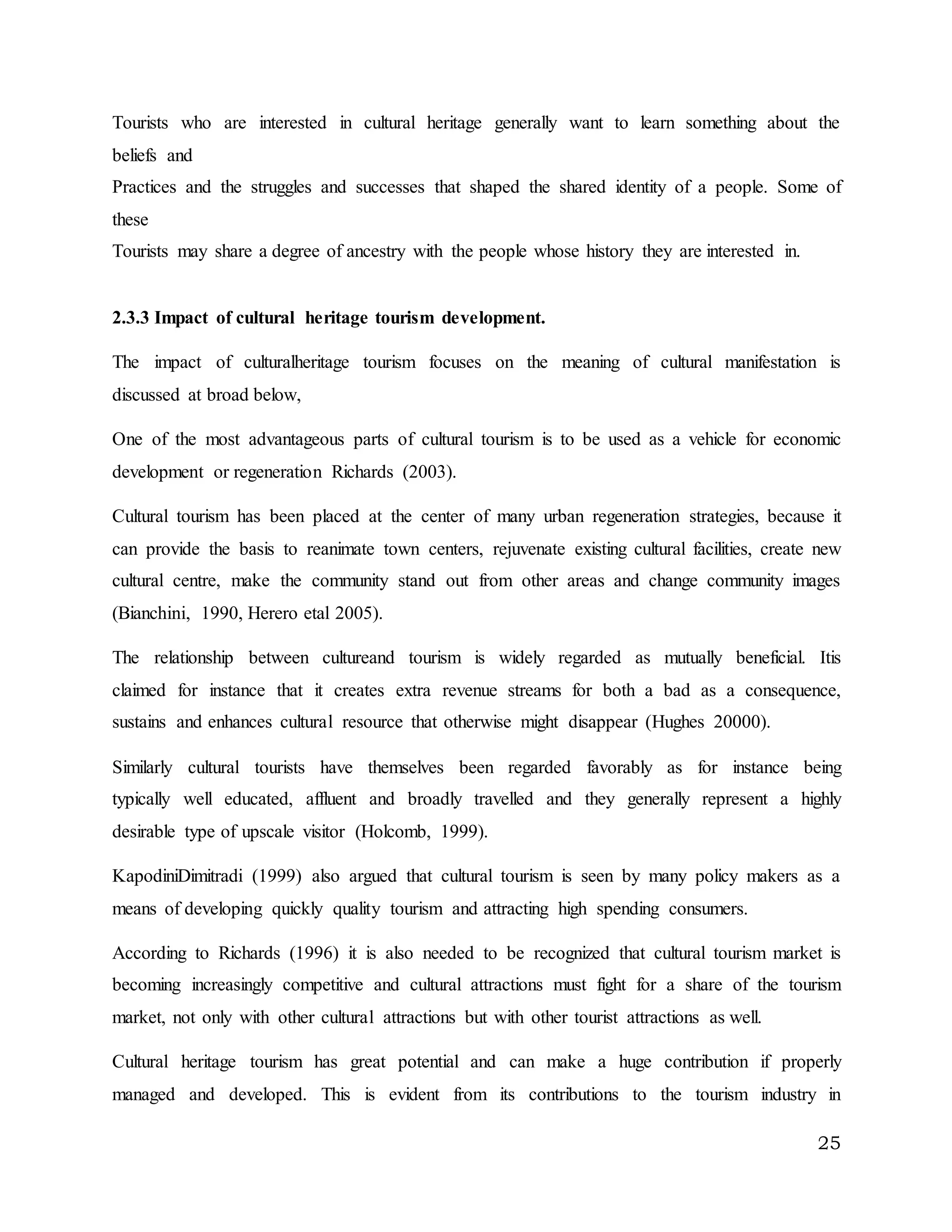 cultural sites for tourism development | DOCX