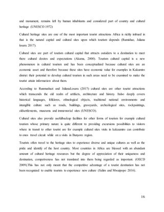 cultural sites for tourism development | DOCX