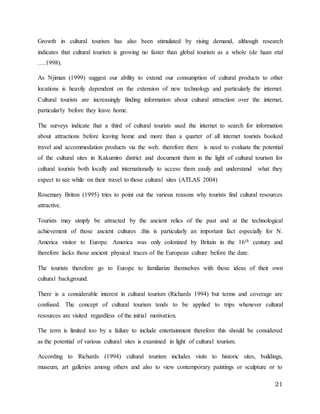 cultural sites for tourism development | DOCX