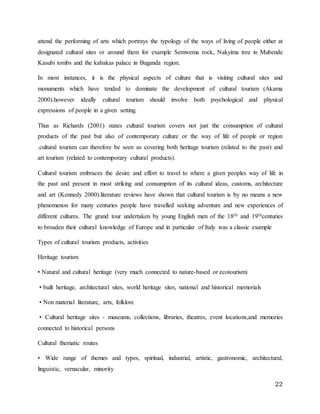 cultural sites for tourism development | DOCX