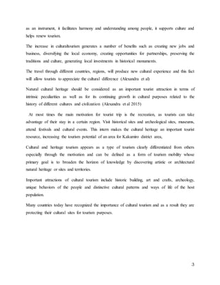 cultural sites for tourism development | DOCX