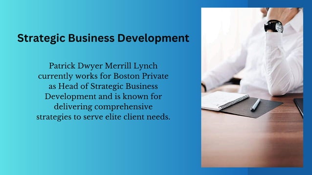 Patrick Dwyer Merrill Lynch - Founder of the Dwyer Family Foundation | PPT