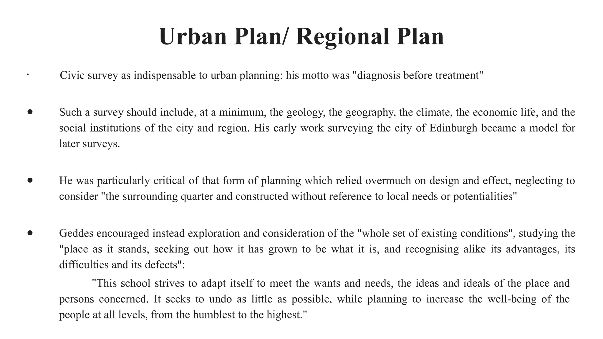 Environmental theory of Patrick Geddes (1854-1932) | PPTX