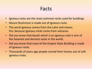 Igneous Rock Presentation | PPTX