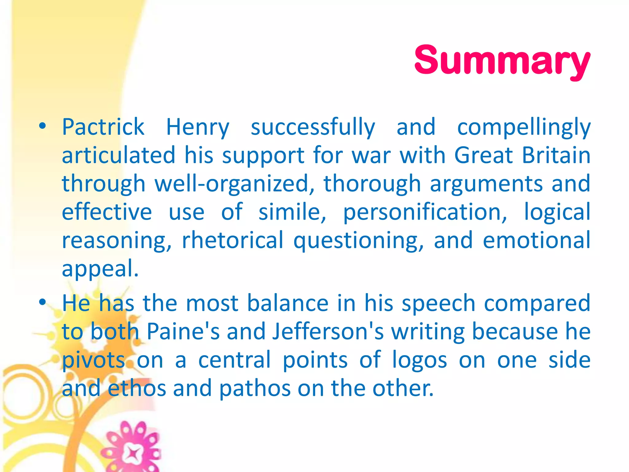 Patrick henry | PPTX