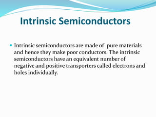 Patrick Henry-Semiconductors and Types of semiconductors | PPTX ...