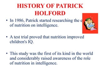Patrick holford( Deborah O'Leary) | PPTX