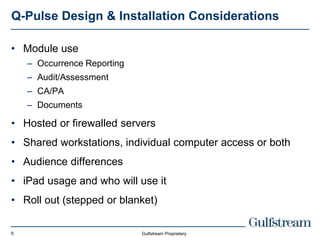 Adapting Q-Pulse to Your SMS Business Model | PPTX