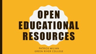 Open Educational Resources | PPT