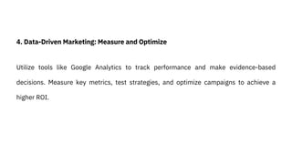 Effective Marketing Strategies: Data-Driven Insights from Patrick ...