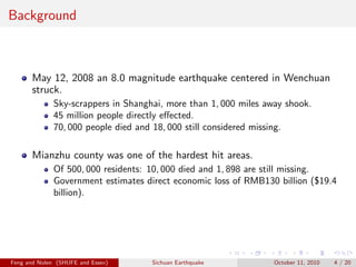 Surviving the Big One: Recovery After the 2008 Sichuan Earthquake - Dr ...