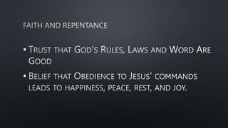 Repentance and Faith | PPT