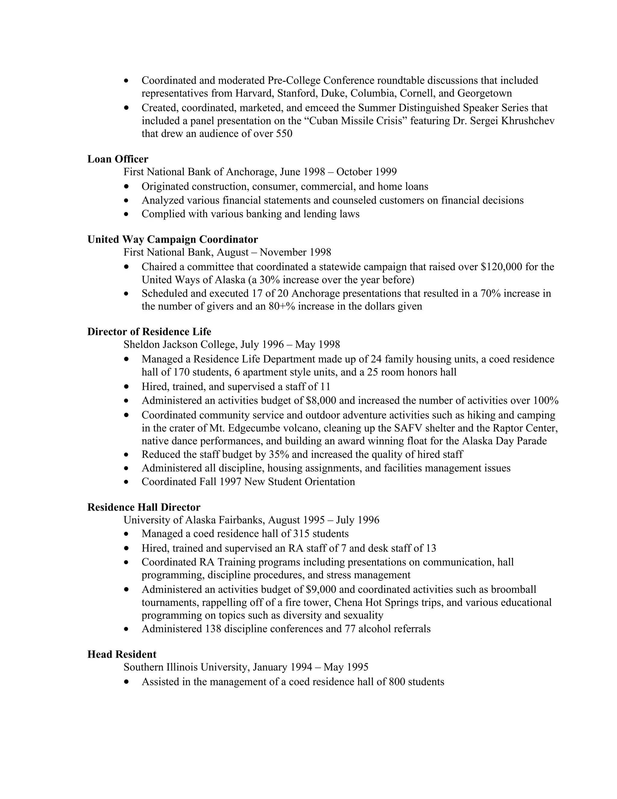 Patrick's resume 110110 | DOC