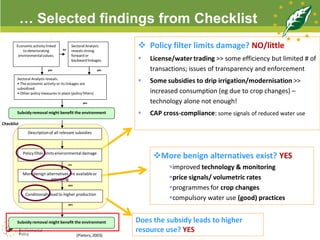 Patrick ten Brink of IEEP OECD tools and reform flowchart at IDDRI event Paris 1 June 2012 | PPT