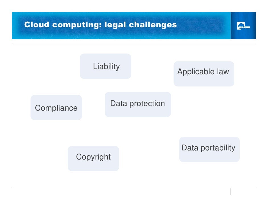 Cloud Computing: legal issues Cloud Computing: legal issues