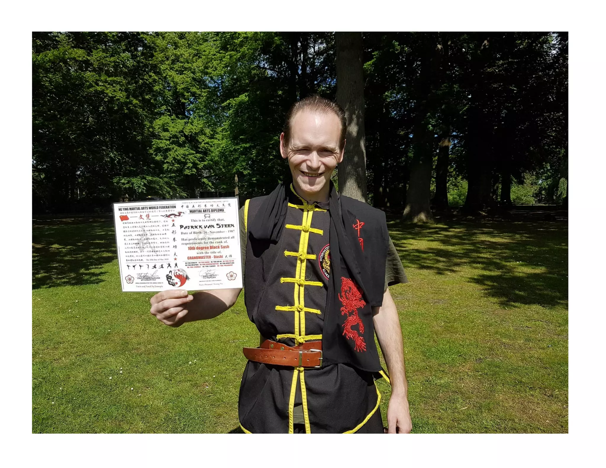 Patrick van Steen Martial Arts Grandmaster of Five Animal Kung Fu | PPT