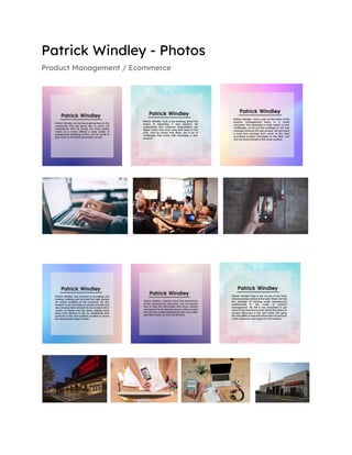 Patrick Windley - Photos | PDF