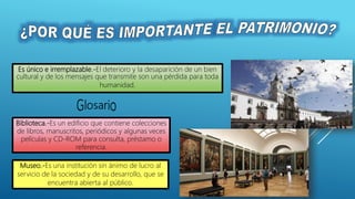 Patrimonio cultural | PPTX