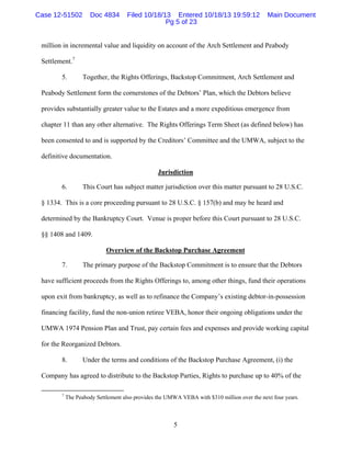Patriot coal backstop purchase agreement | PDF
