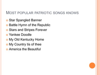 Patriotic Music And Rock Music | PPT