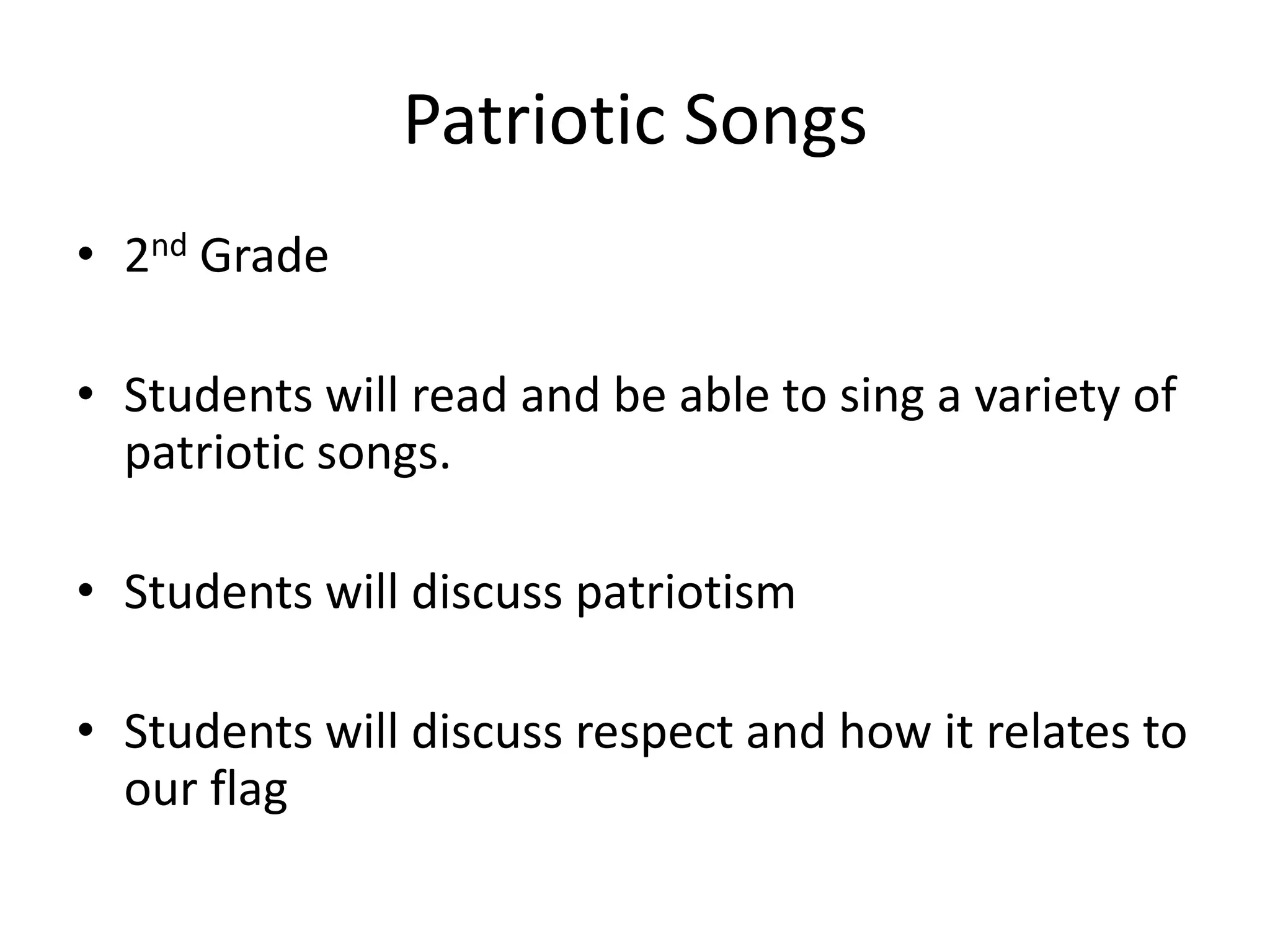 Patriotic songs | PPTX | Music | Entertainment