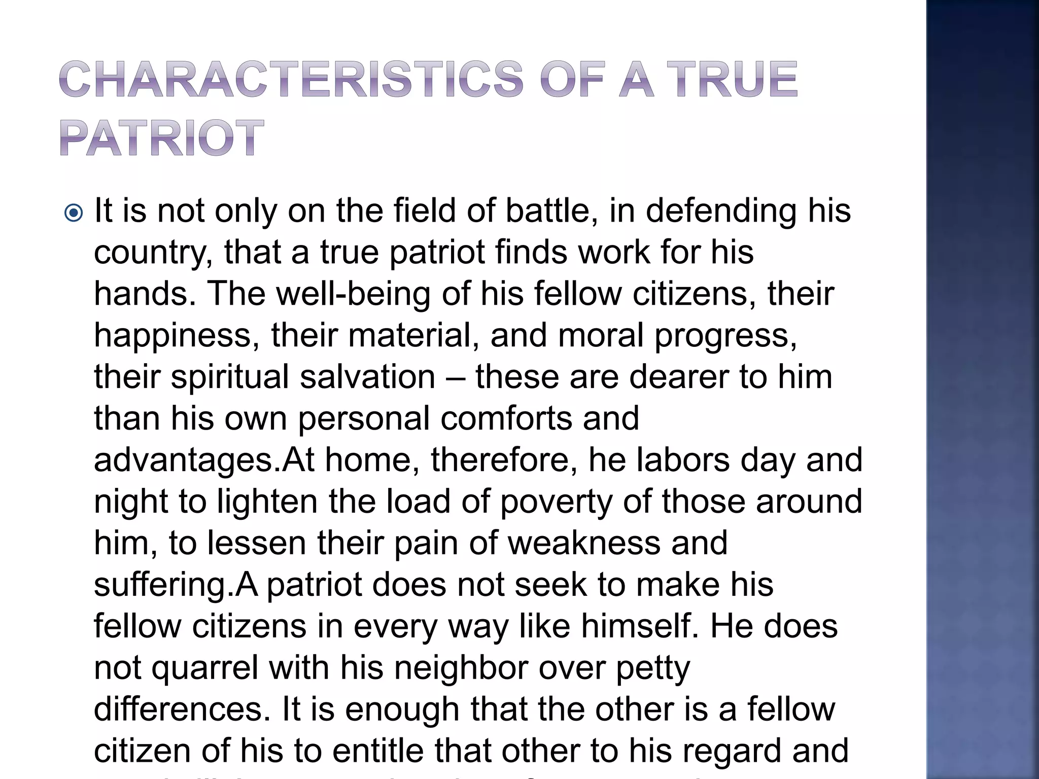 Patriotism | PPTX