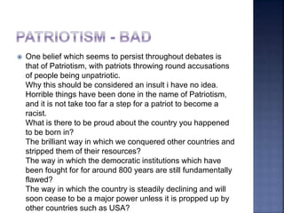 Patriotism | PPTX