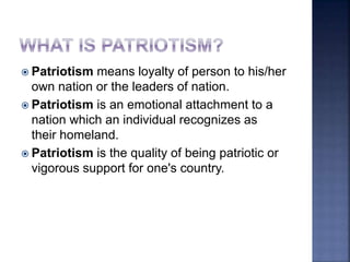 Patriotism | PPTX