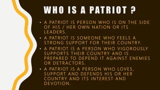Patriotism | PPTX