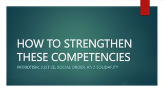 PATRIOTISM-This is one of the most important value that a person should ...