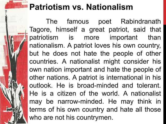 Patriotism and nationalism | PPTX