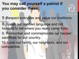 Patriotism and nationalism | PPTX