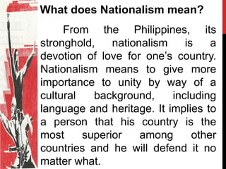 Patriotism and nationalism | PPTX
