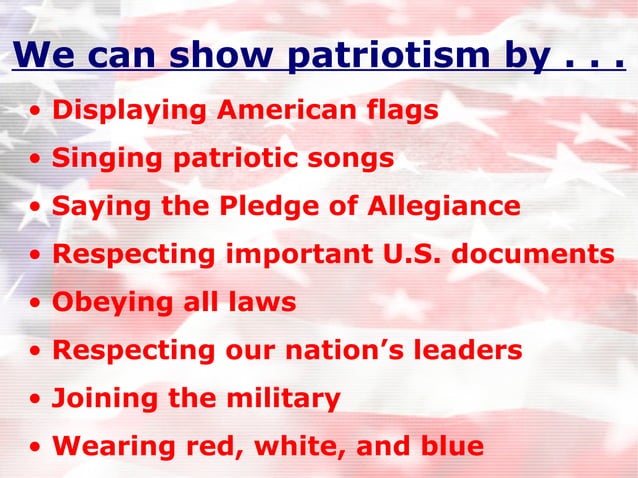 Patriotism (social studies) | PPT