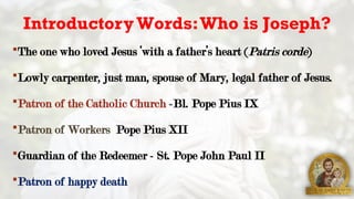 Patris Corde - St. Joseph - Apostolic Letter | PPTX