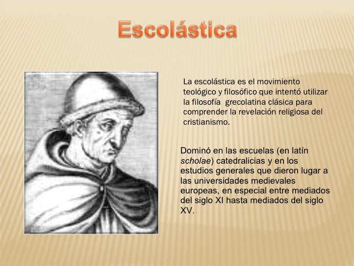 patristica y escolastica