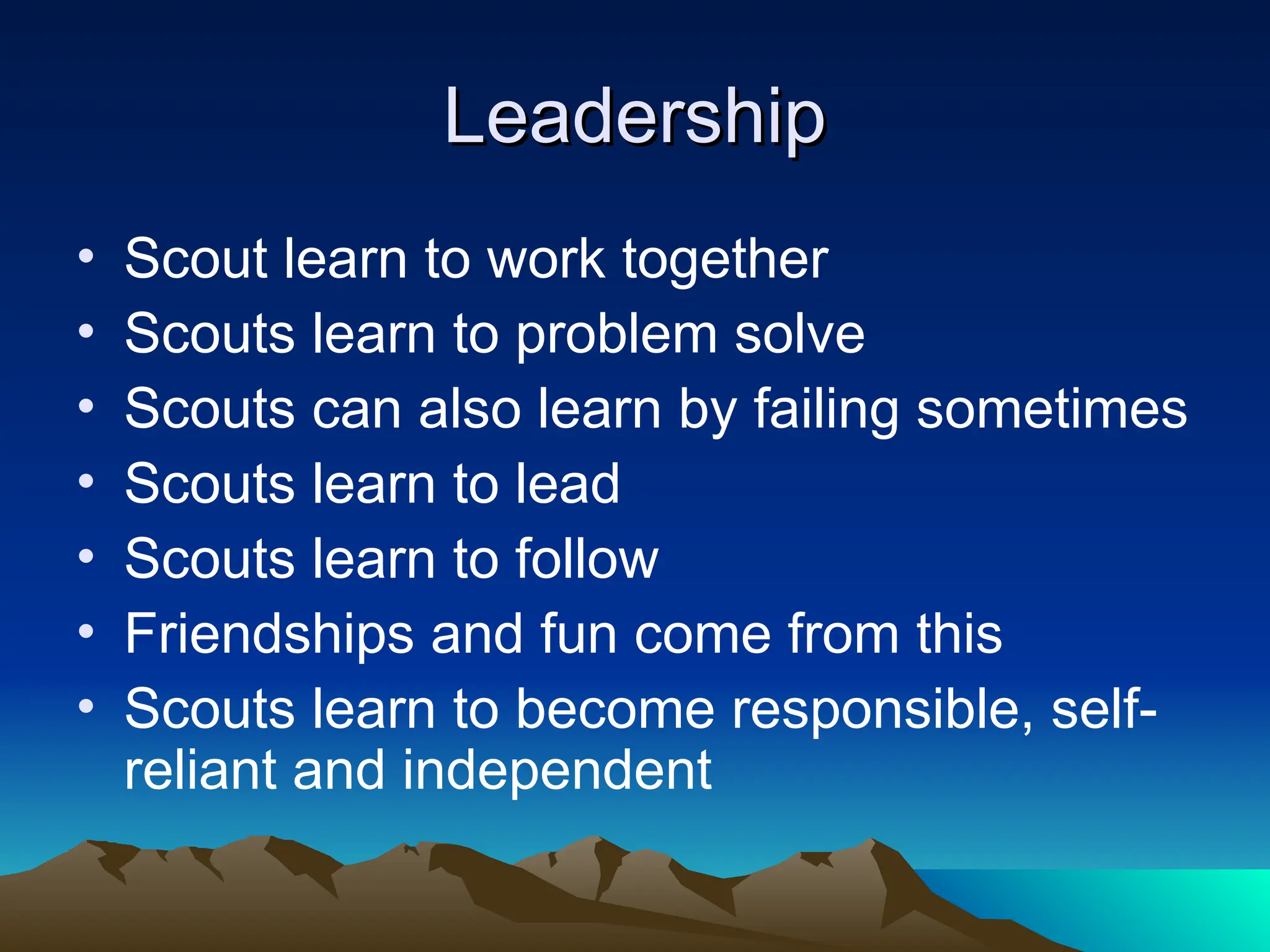 Scouting and patrol system123-method.ppt