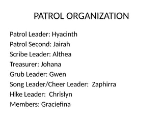 PATROL-ORGANIZATION Girl Scout Of the Philippines.pptx