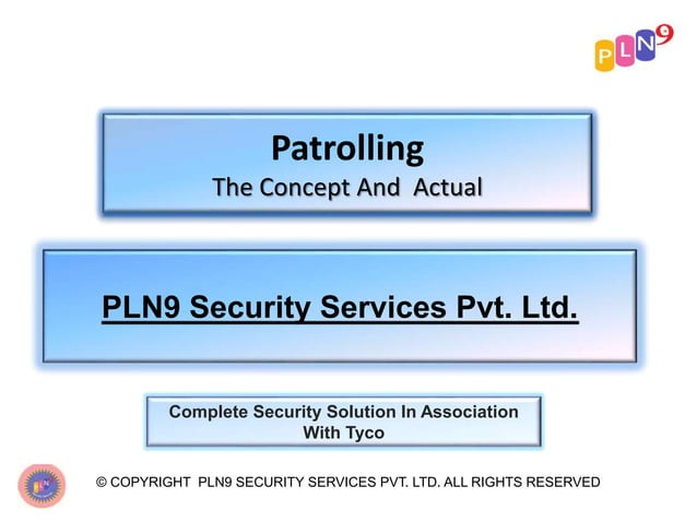 Patrolling | PPTX | Home Security | Home & Garden