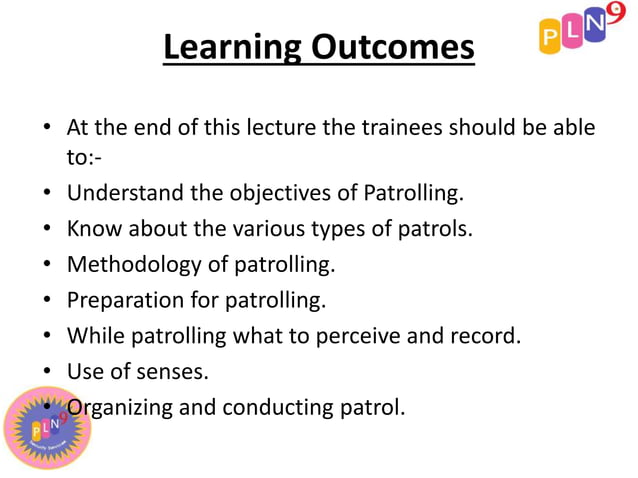 Patrolling | PPTX | Home Security | Home & Garden